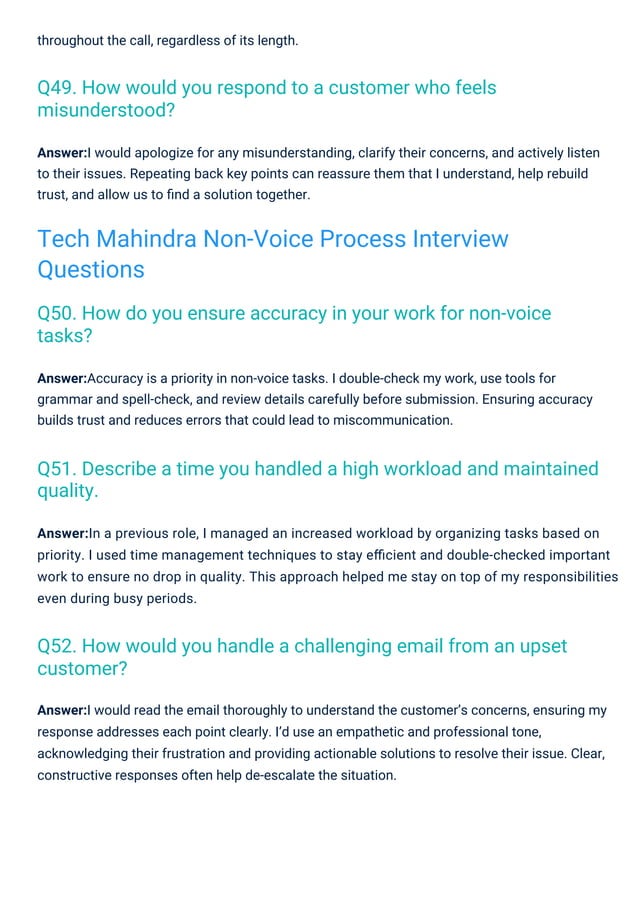Tech Mahindra Interview Questions By ScholarHat | PDF
