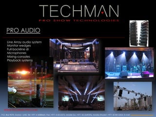 Techman Pro show technologies | PPT