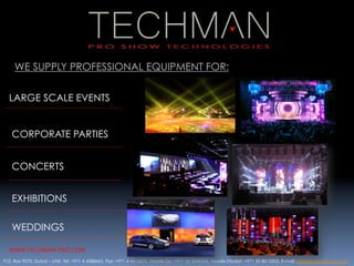 Techman Pro show technologies | PPT