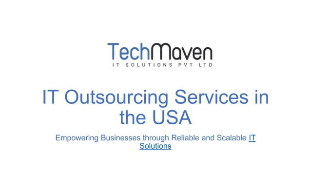 Outsourcing software development services USA | PPTX