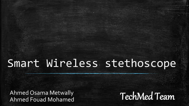 TechMed Smart Wireless stethoscope222.pptx | Computer Peripherals | Computing