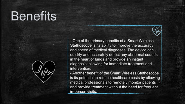 TechMed Smart Wireless stethoscope222.pptx | Computer Peripherals | Computing