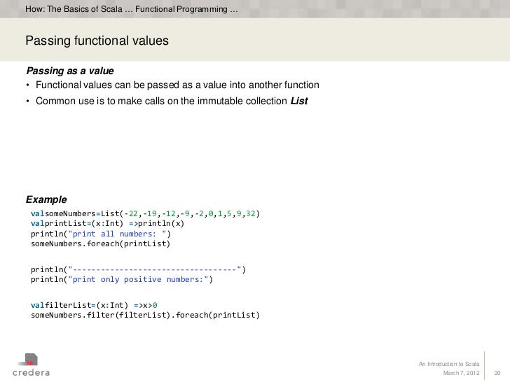 An Introduction to Scala