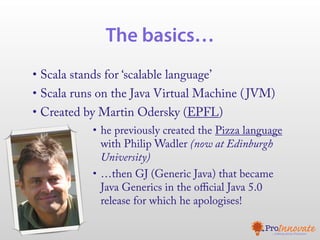 Scala @ TechMeetup Edinburgh | PPT