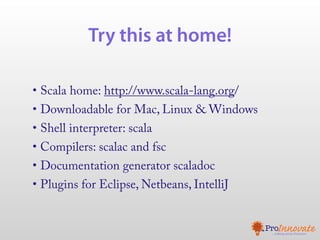 Scala @ TechMeetup Edinburgh | PPT