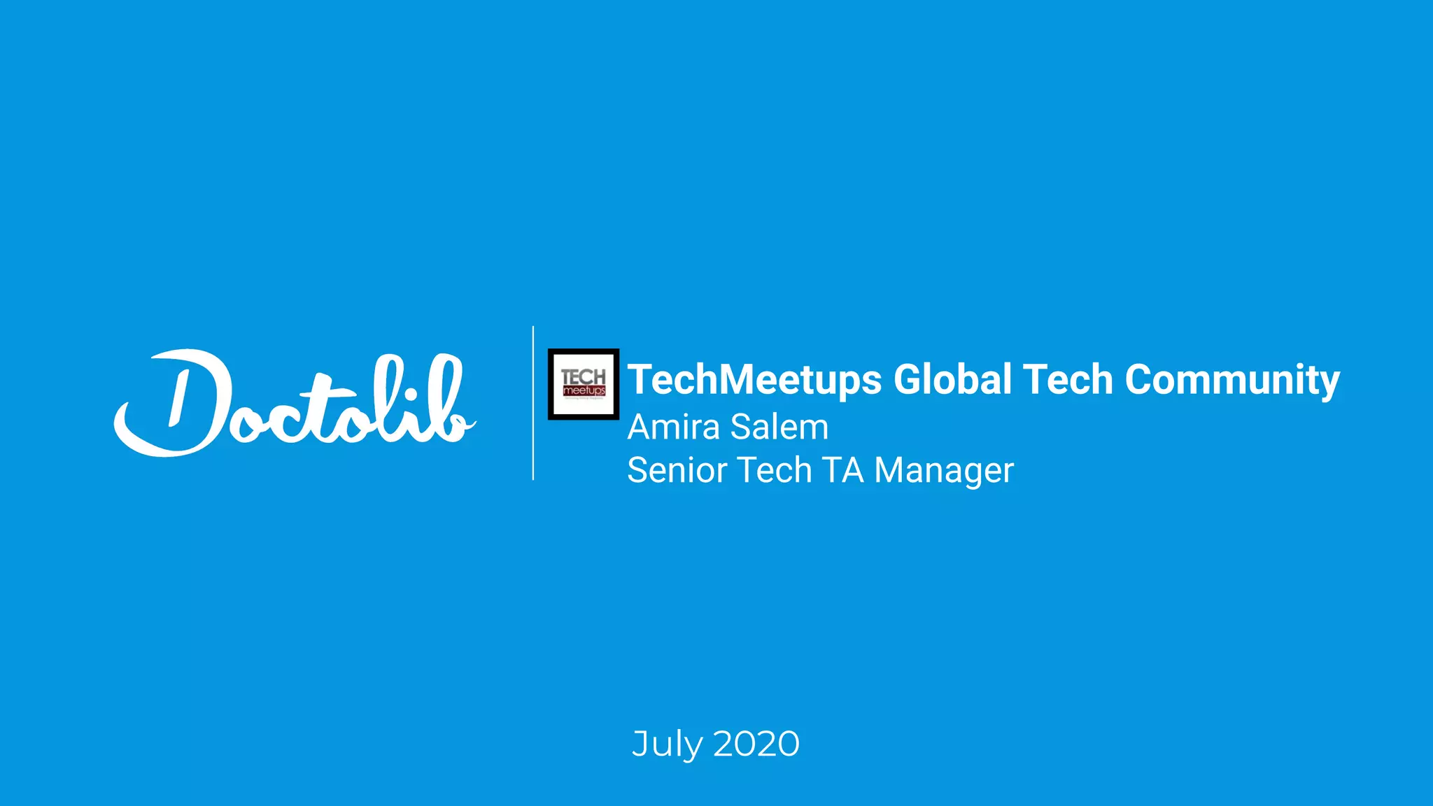 Amira Salem from Doctolib at recruITech July 2020 | PDF
