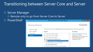 TechMentor 2012: Deploying Windows Server 2012 Server Core | PPT