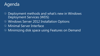 TechMentor 2012: Deploying Windows Server 2012 Server Core | PPT