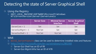 TechMentor 2012: Deploying Windows Server 2012 Server Core | PPT
