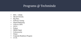 Techmindz- Best Software learning & Training Institute kerala | PPT