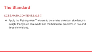 The Pythagorean Theorem | PPTX
