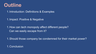 Technological Monopoly Example