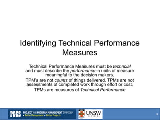 Technical Performance Measures | PDF