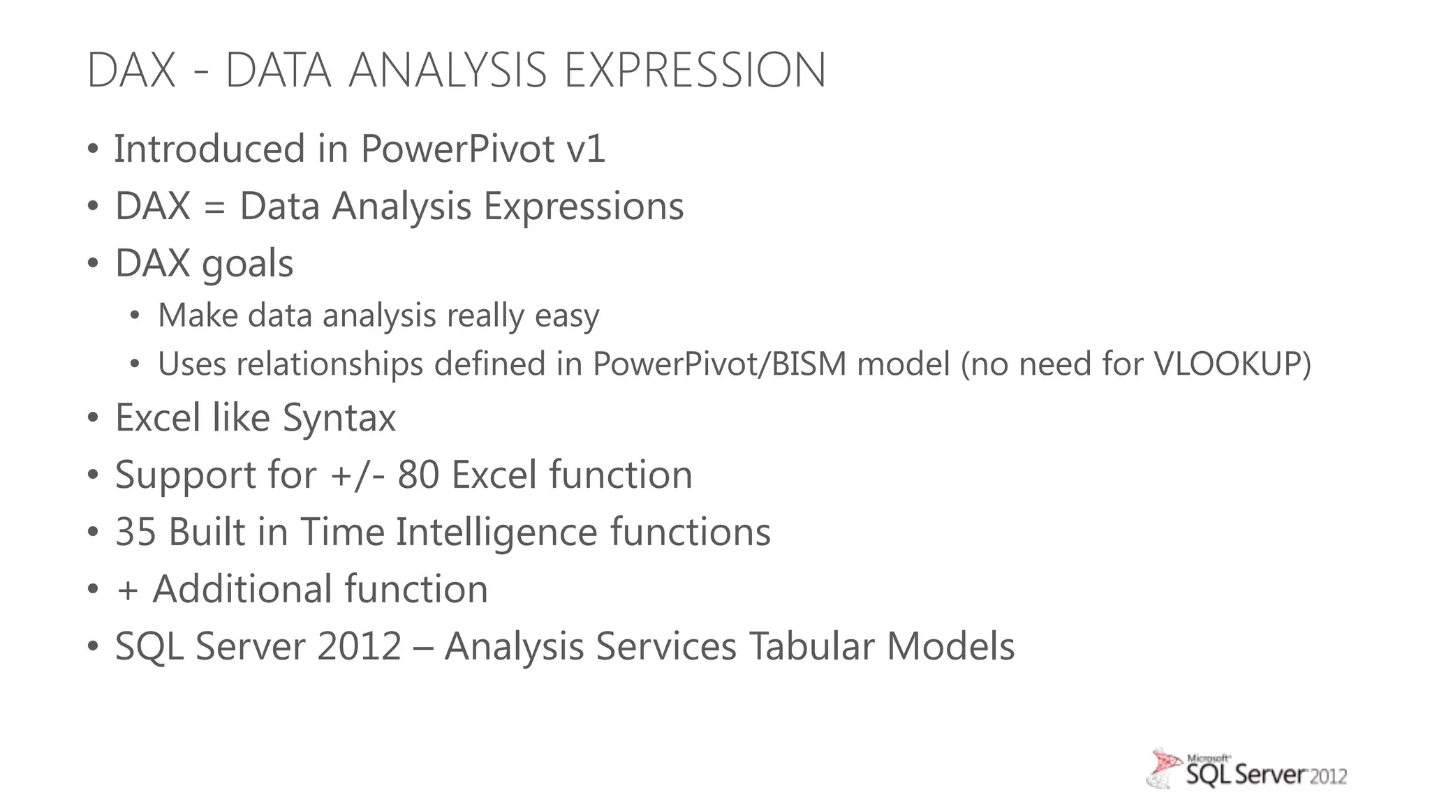 DAX (Data Analysis eXpressions) from Zero to Hero | PPTX