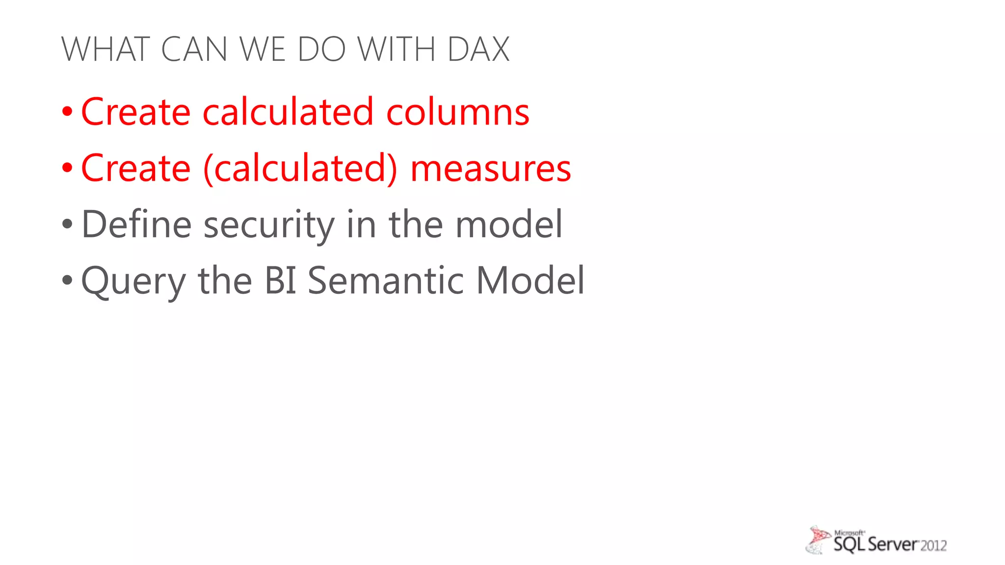 DAX (Data Analysis eXpressions) from Zero to Hero | PPTX