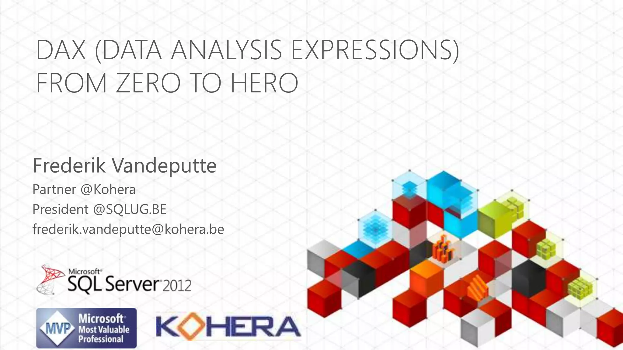 DAX (Data Analysis eXpressions) from Zero to Hero | PPT