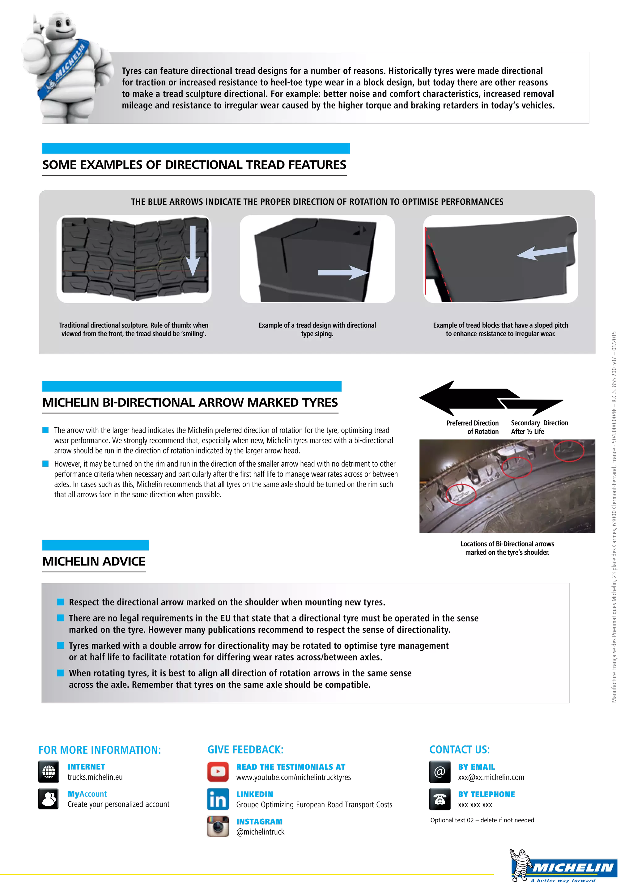MICHELIN TECHNEWS #07 - Directional tread design for truck tyres | PDF ...