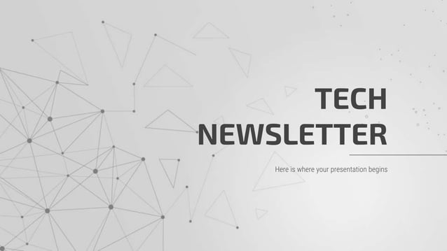 Tech Newsletter by Slidesgo.pptx | Desktop Publishing | Computer Software and Applications