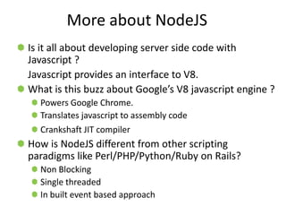 NodeJS | PPT