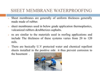 Water proofing | PPTX