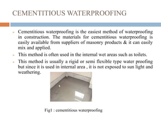 Water proofing | PPTX