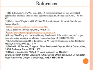 Simulation study on deformation behaviour of tungsten fiber reinfornced ...