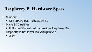Raspberry pi & Quadcopter | PPT