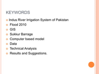 USING SATELLITE IMAGE TO ANALYZE TECHNICALLY SUKKUR BARRAGE DURING ...