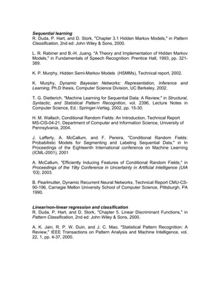 Technical Area: Machine Learning and Pattern Recognition | PDF