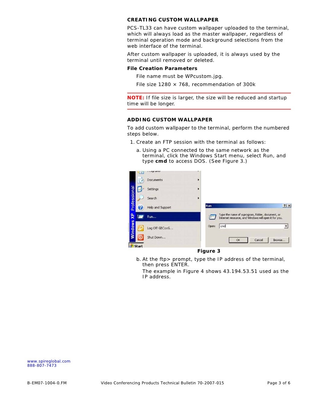 Technical Bulletin 70-2007-015