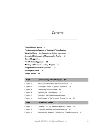 Technical Communication 14th Edition Lannon Solutions Manual | PDF