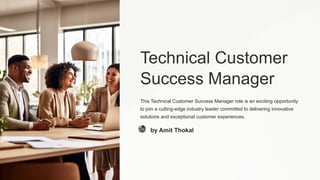 Customer Success Manager job description template | PPT