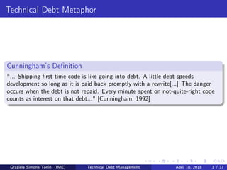 Technical Debt Management | PDF