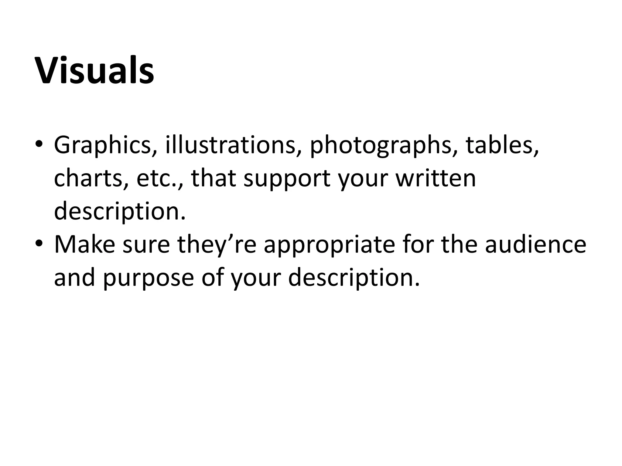 Descriptions in Technical Writing | PPT