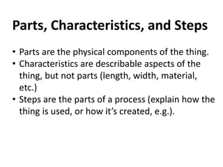 Descriptions in Technical Writing | PPTX