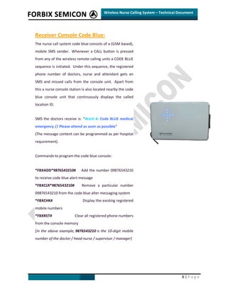 Technical doc-wireless-nurse-calling-system | PDF
