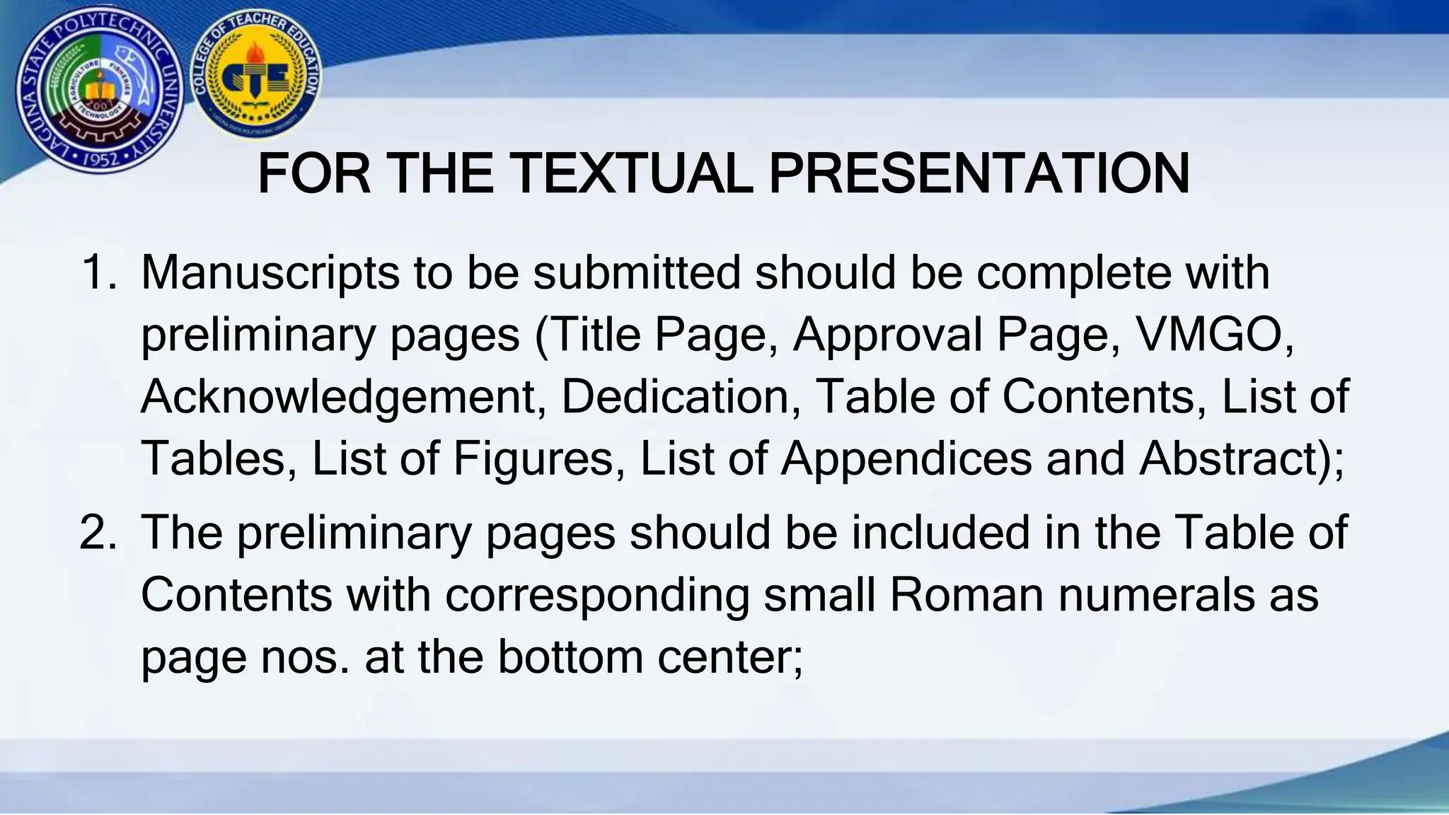 TECHNICAL-FORMATTING-GUIDELINES-FOR-THESIS-MANUSCRIPTS.ppsx