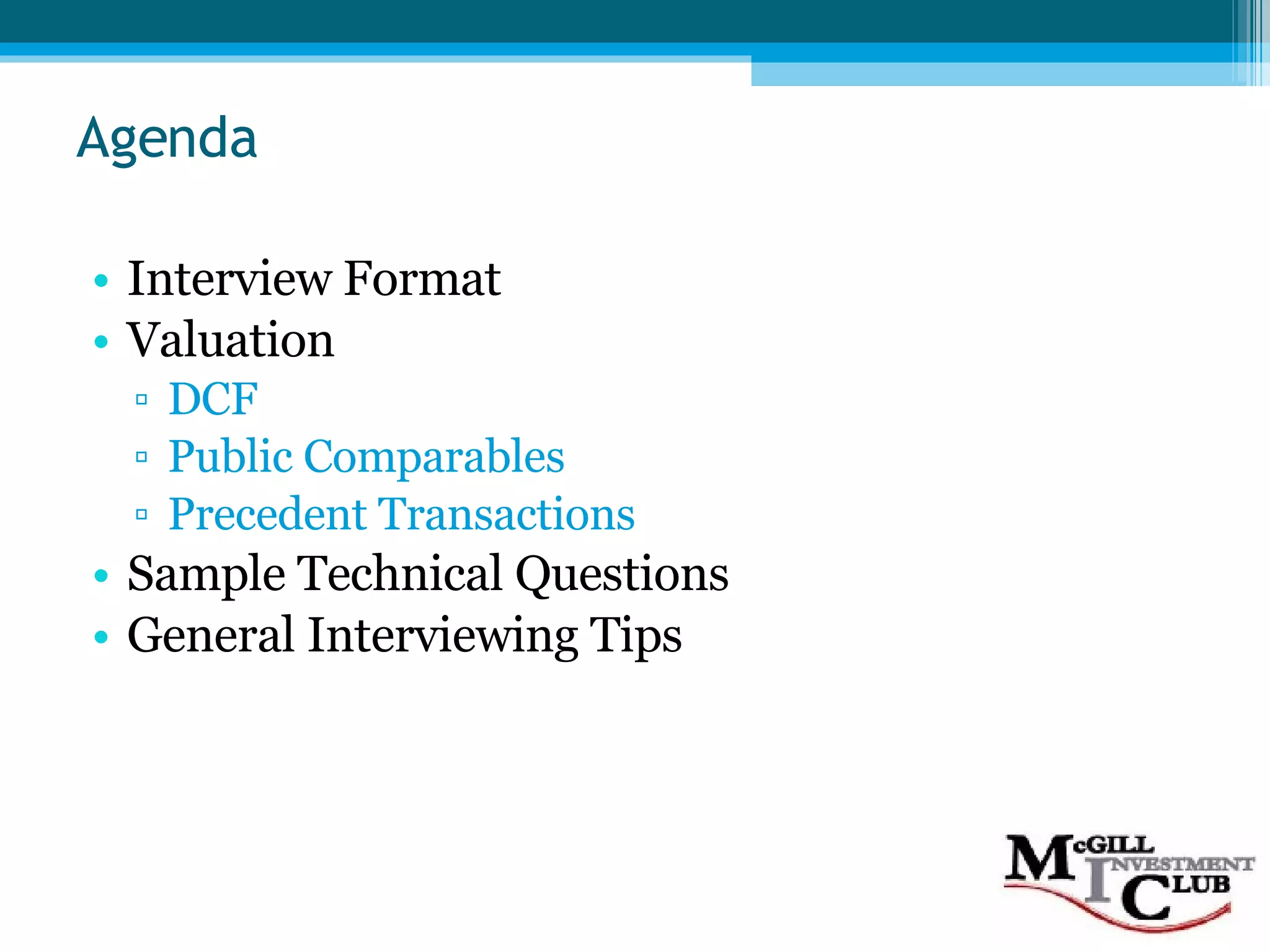 Technical Interview Workshop | PPT