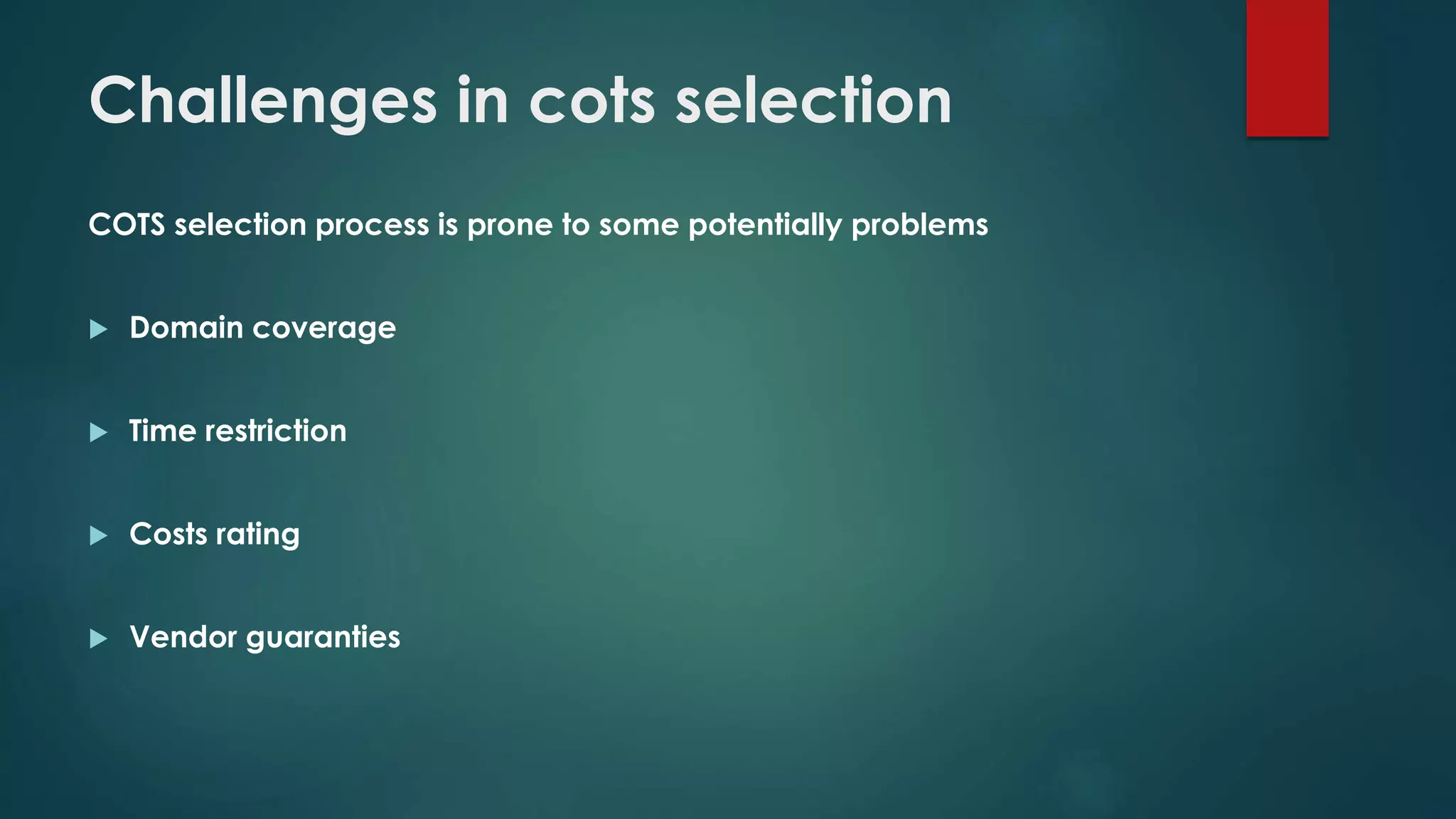 Technical non-technical-requirement-of-cots-selection | PPTX