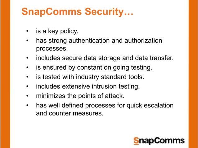 SnapComms Technical overview | PPTX | Operating Systems | Computer Software and Applications