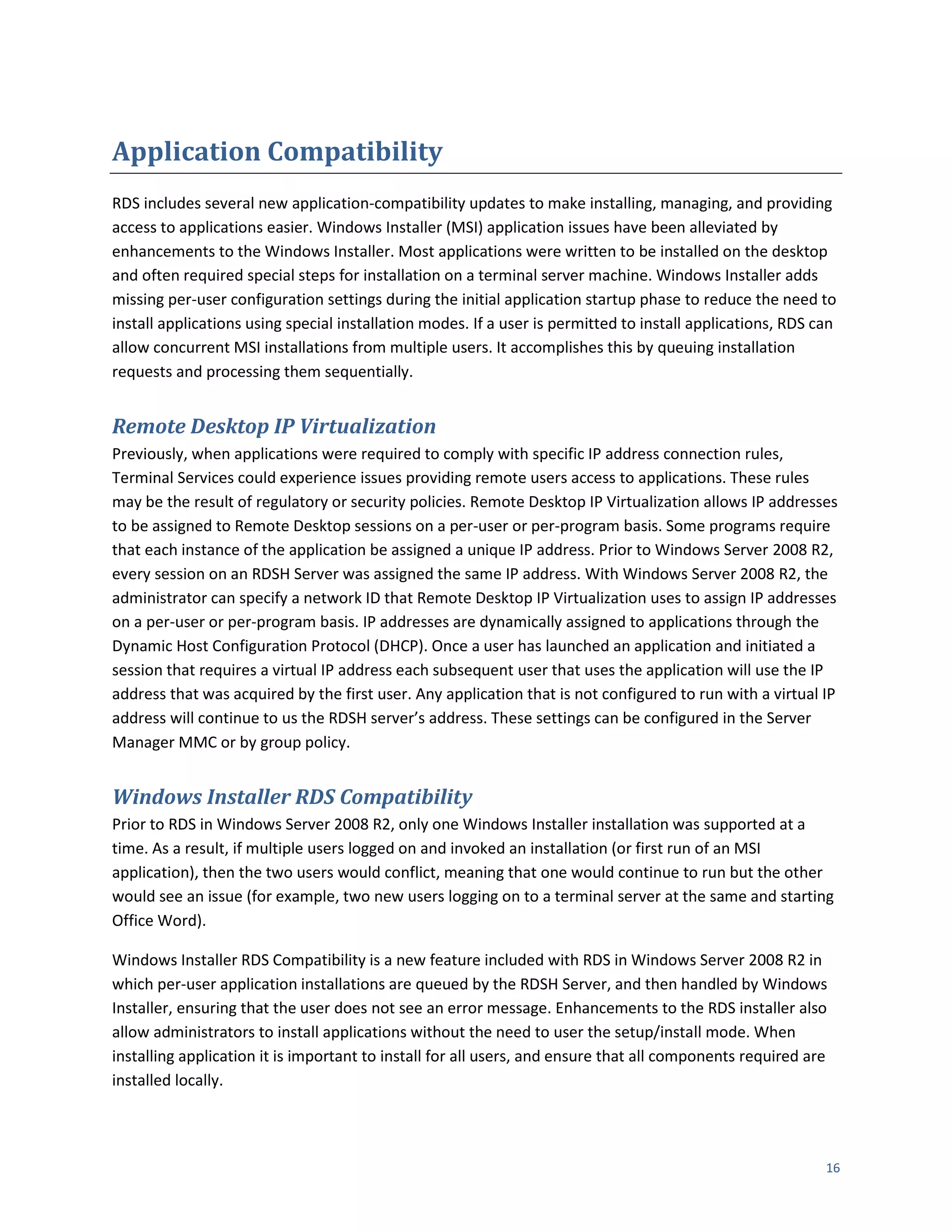 Microsoft India - Windows Server 2008 R2 Remote Desktop Services Whitepaper | PDF