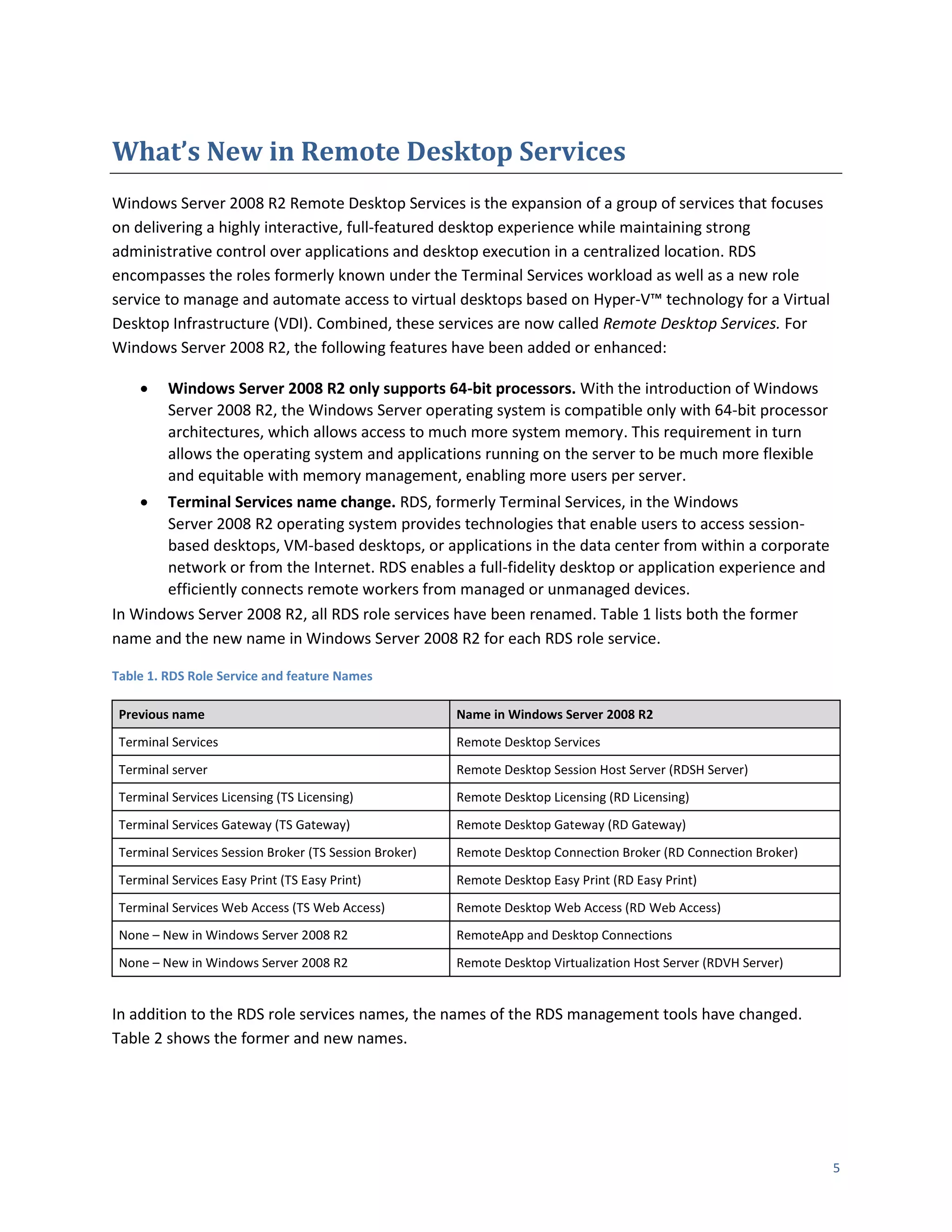 Microsoft India - Windows Server 2008 R2 Remote Desktop Services Whitepaper | PDF