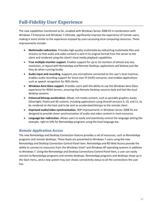 Microsoft India - Windows Server 2008 R2 Remote Desktop Services Whitepaper | PDF