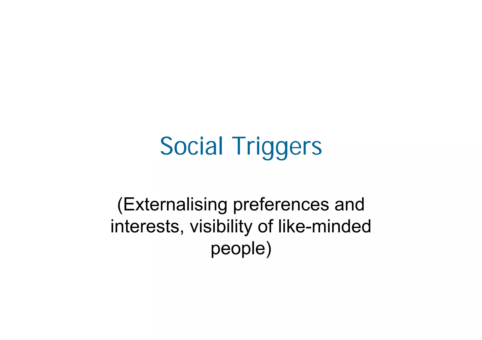 Technical Social Mechanisms - Examples and current trends | PPT
