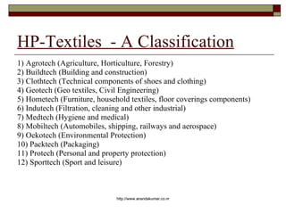 Technical Textiles | PPT | Business and Finance