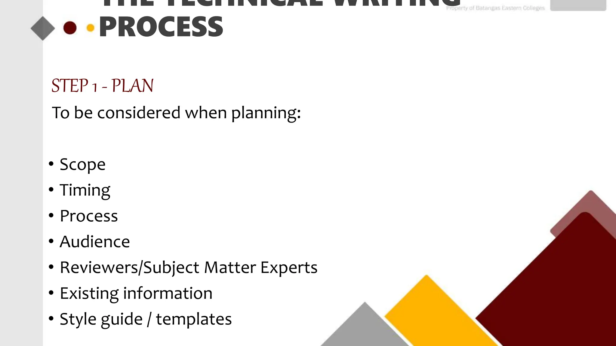 TECHNICAL WRITING PROCESS and it benefit | PPTX