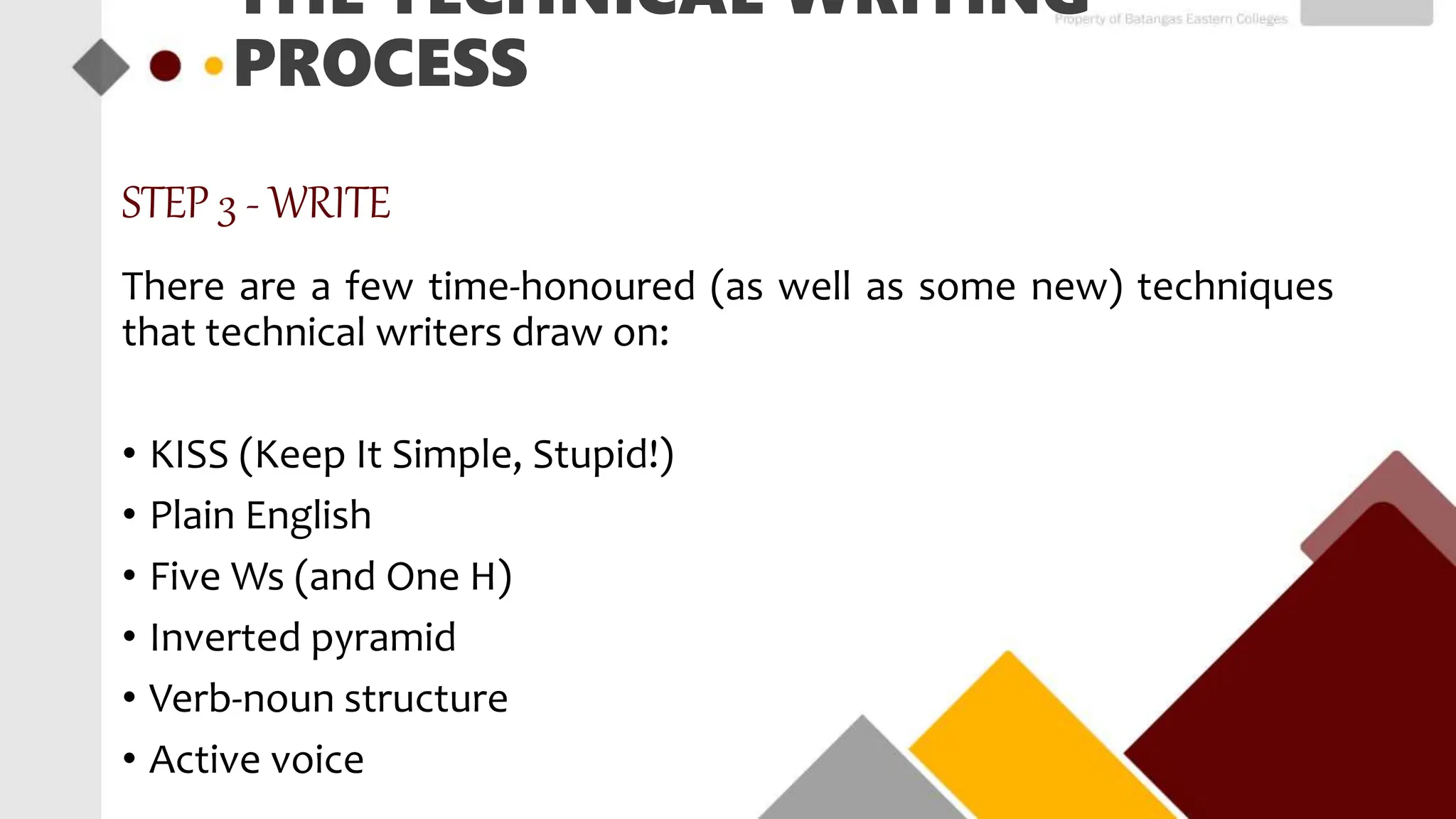 TECHNICAL WRITING PROCESS and it benefit | PPTX