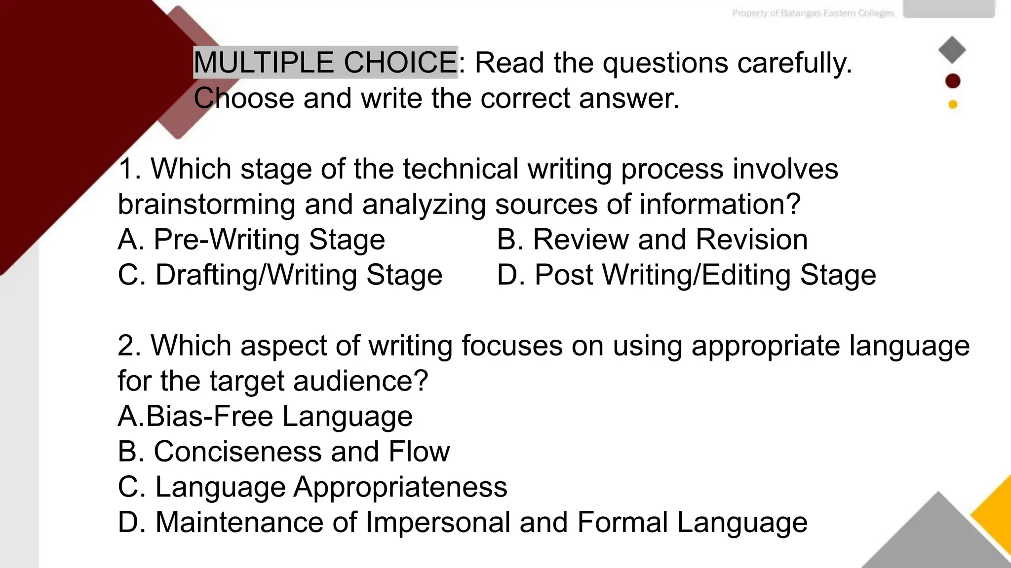 TECHNICAL WRITING PROCESS and it benefit | PPTX