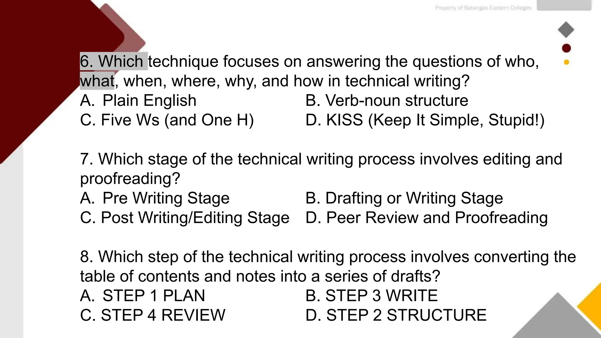 TECHNICAL WRITING PROCESS and it benefit | PPTX