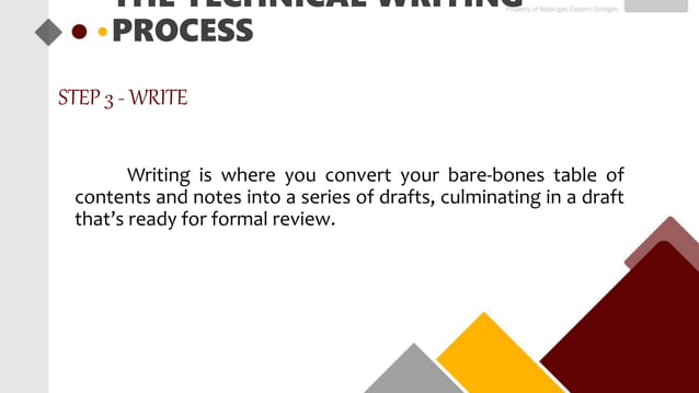TECHNICAL WRITING PROCESS and it benefit | PPTX